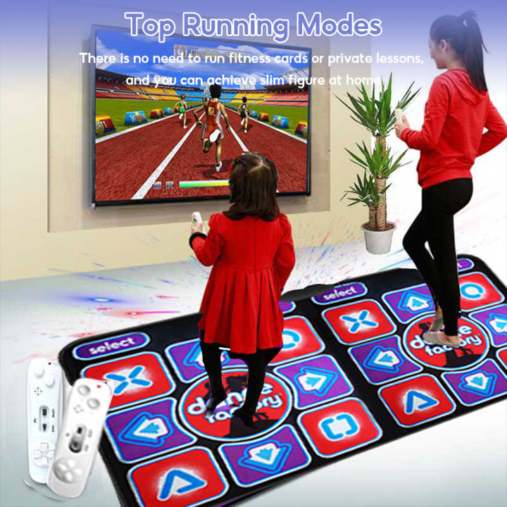 Dual Player Dance Mat TV Game Dancing Pads for Computer TV with 2 Game ...