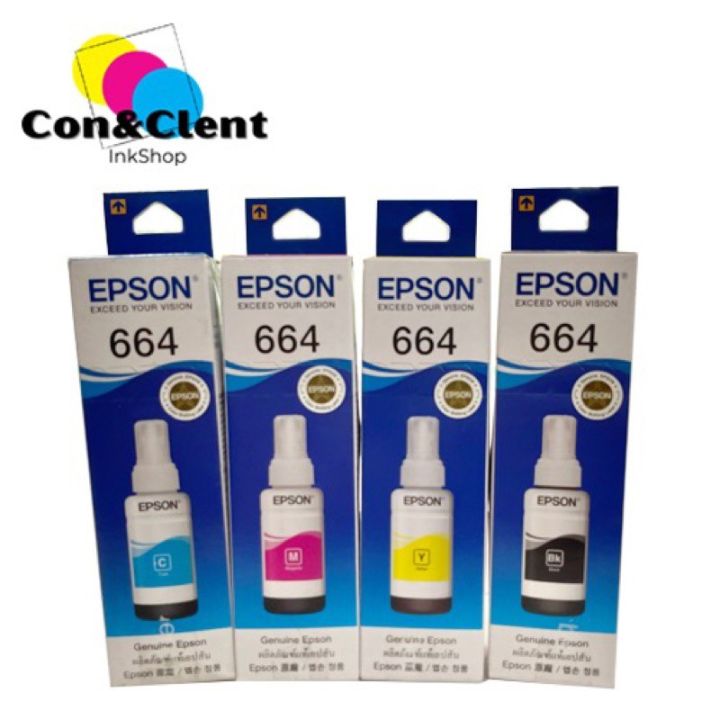 Original Epson - 664 Ink Bottle 70mL Series for Printer L220 L210 L101 ...