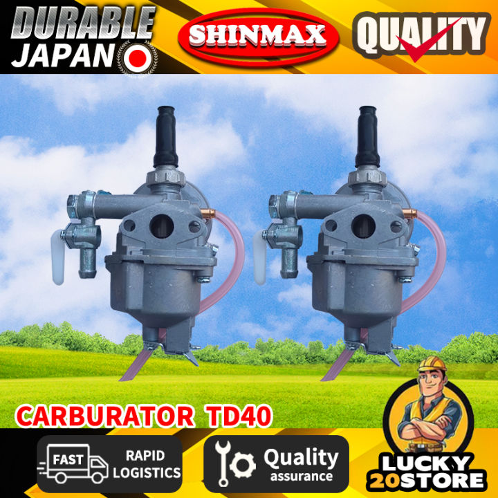 【SHINMAX】Honda Type Brush Cutter Tiller Gasoline Grass Cutter Trimmer 2&4 Stroke carburator TD40 ...