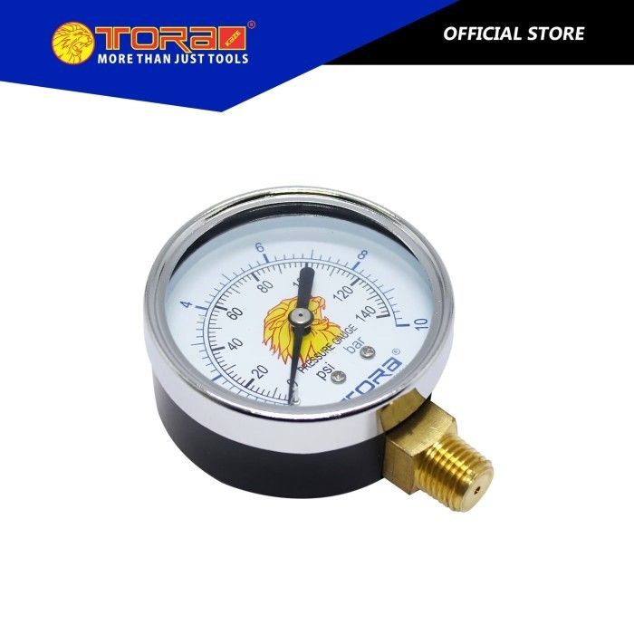 TORA Pressure Gauge 10 Bar - Alat Pengukur Tekanan Kompresor ...