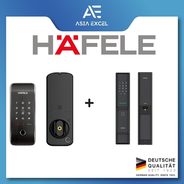 HAFELE GL5700 METAL GATE DIGITAL DOOR LOCK + HAFELE PP8100 FIRE RATED ...