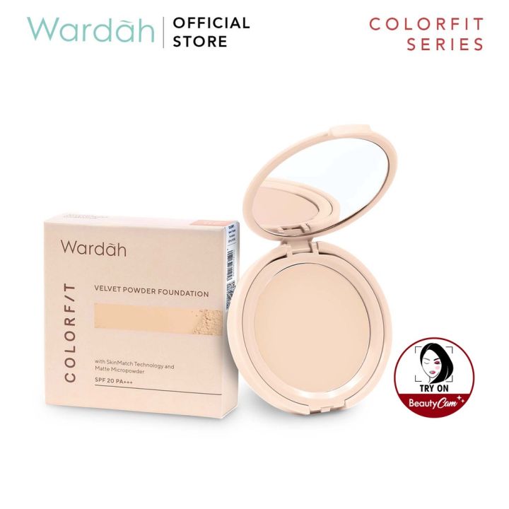Wardah Colorfit Velvet Powder Foundation | Lazada