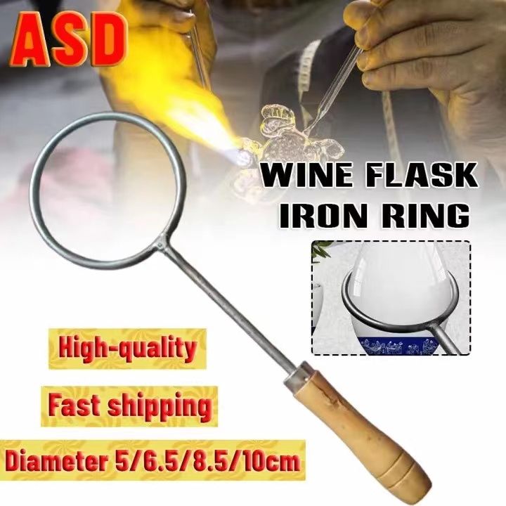 7 in 1 Wine Burn Bottle Ring Scalding Bottle Iron Ring Glass Bottle ...