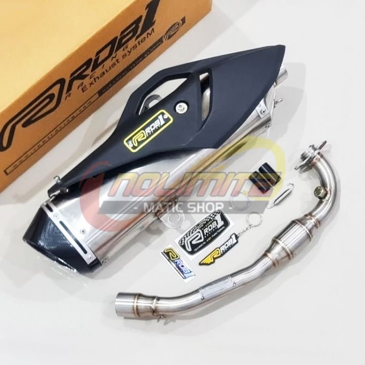 Knalpot ROB1 Standar Racing Oval Power Boom Honda PCX Vario 160 ...