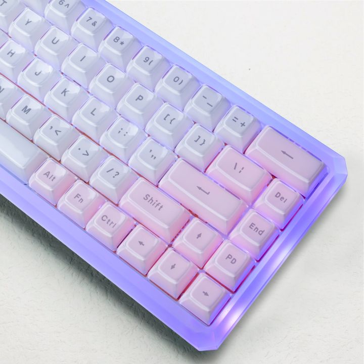 Multicolor Jelly Round Key Caps OEM Profile For Cherry MX Mechanical ...