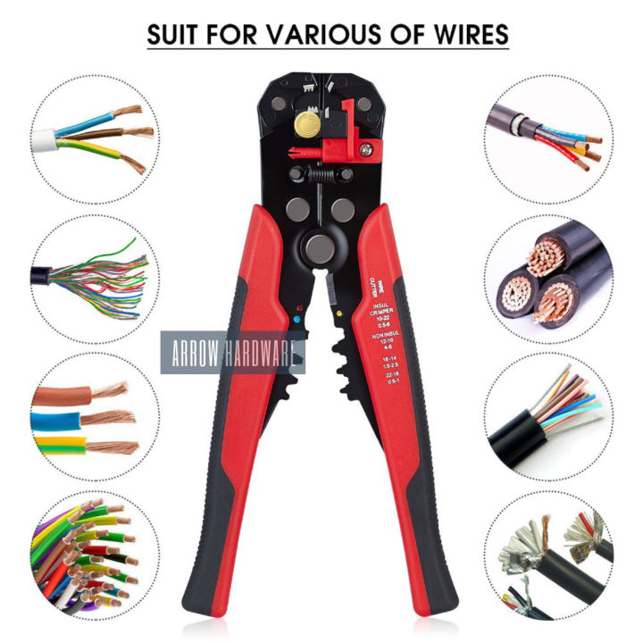Professional Automatic Wire Striper Cutter Stripper Crimper Pliers ...