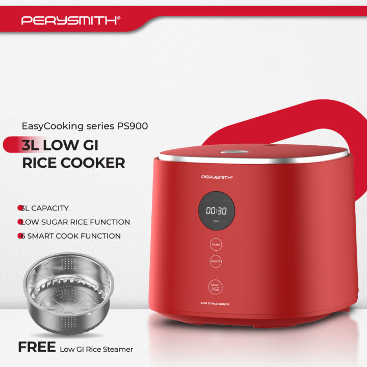 PerySmith 3L Low GI Rice Cooker EasyCooking Series PS900 | Lazada