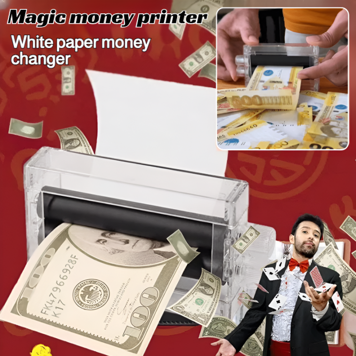 Printing Machine Magic Props Magic Money Printer White Paper Turns Into ...