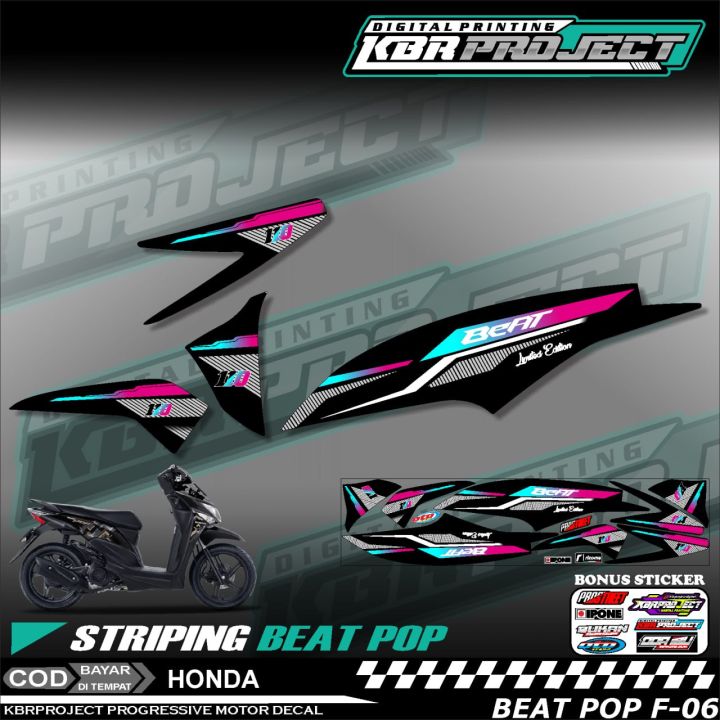 BEAT POP STIKER STRIPING MOTOR KEREN LIS VARIASI BEAT POP STIKER MOTOR ...
