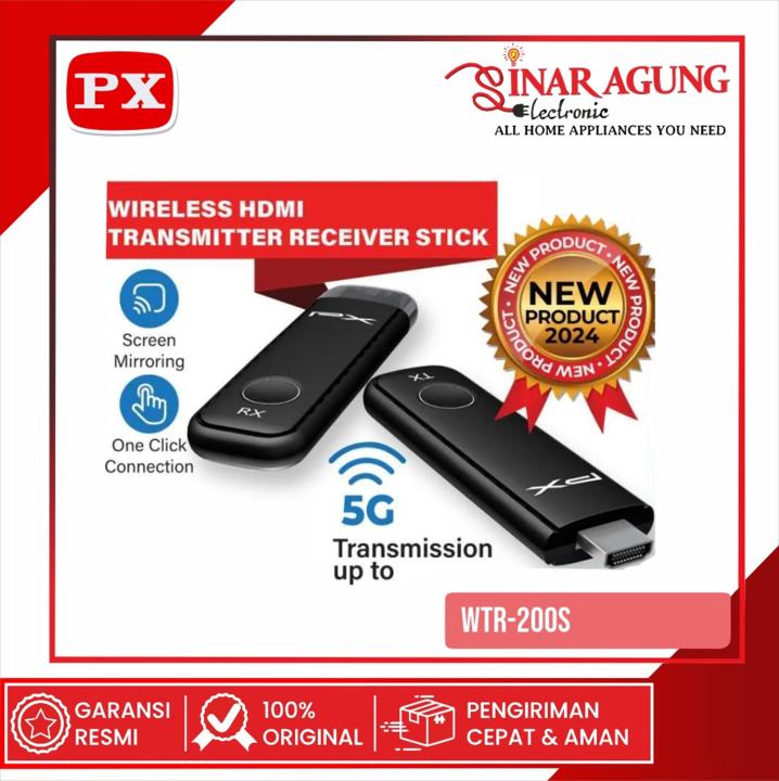 PX WTR-200S WIRELESS AUDIO VIDEO TRANSMITTER RECEIVER EXTENDER ORIGINAL ...