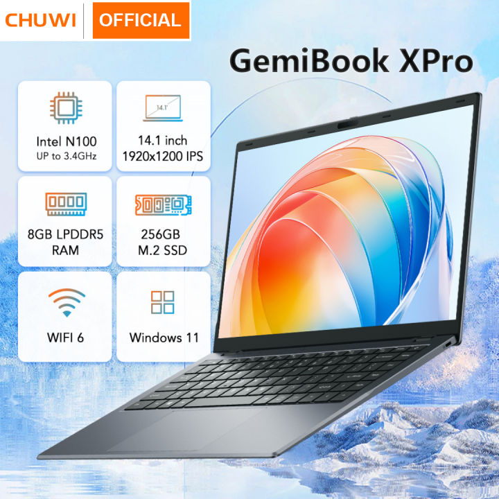 CHUWI 14.1-inch GemiBook XPro Laptop Intel N100 Graphics 600 GPU Screen ...