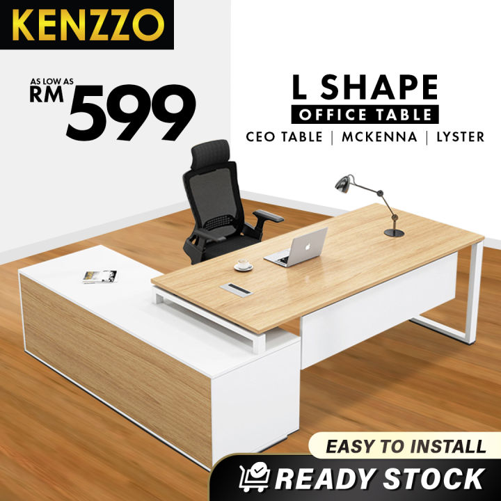KENZZO (CUSTOMIZE AVAILABLE) Premium CEO Office Table / Office Table ...