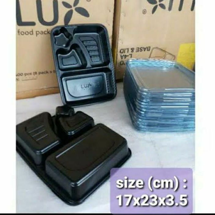 mika hokben Bento lux mika hitam isi 50 | Lazada Indonesia