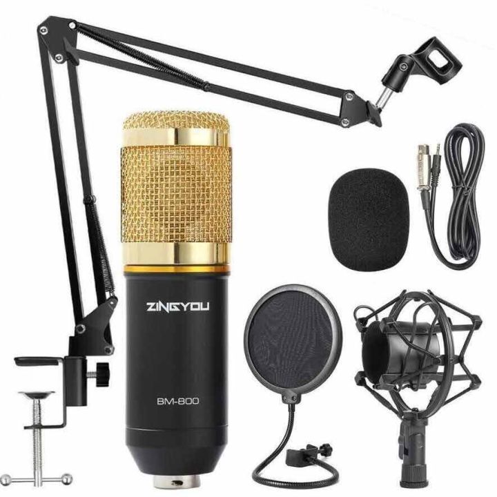 Condenser Mic Set Computer Audio Microphone Only 3.5mm Wired Sound ...