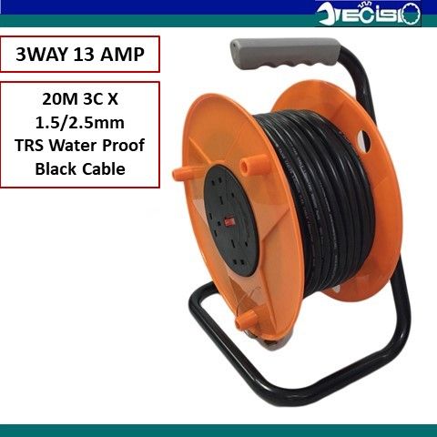 20M Industrial Type Extension Cable Reel 3C X 0.75mm/1.5mm/2.5mm TRS ...