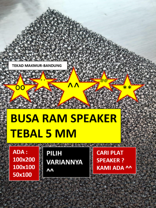 Busa Ram Speaker - Anti Air - Tebal 5 mm - Peredam Knalpot | Lazada ...