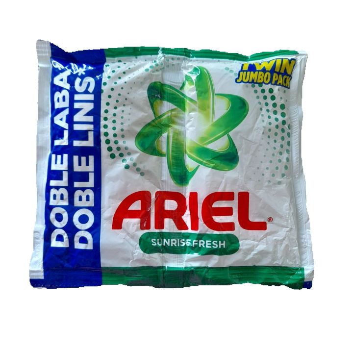 Ariel Sunrise Fresh Detergent Powder Twin Jumbo Pack 66g (6 pcs ...