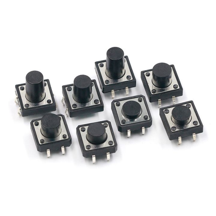 10PCS PCB Tactile Tact Mini Push Button Switch SMD 4pin Micro switch 12 ...