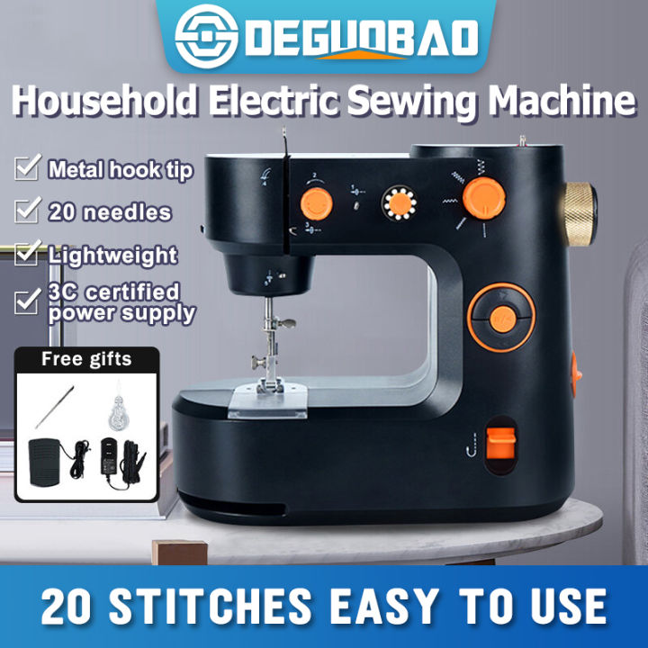 20 Stitches Mini Home Sewing Machine Portable Knitting Machine ...