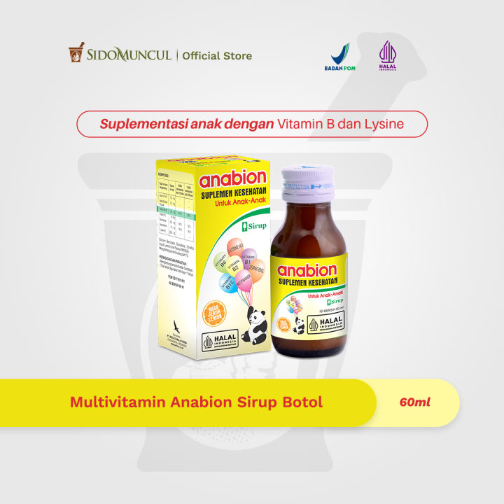 Multivitamin Anabion Sirup Botol 60 ml - Penambah Nafsu Makan dan ...