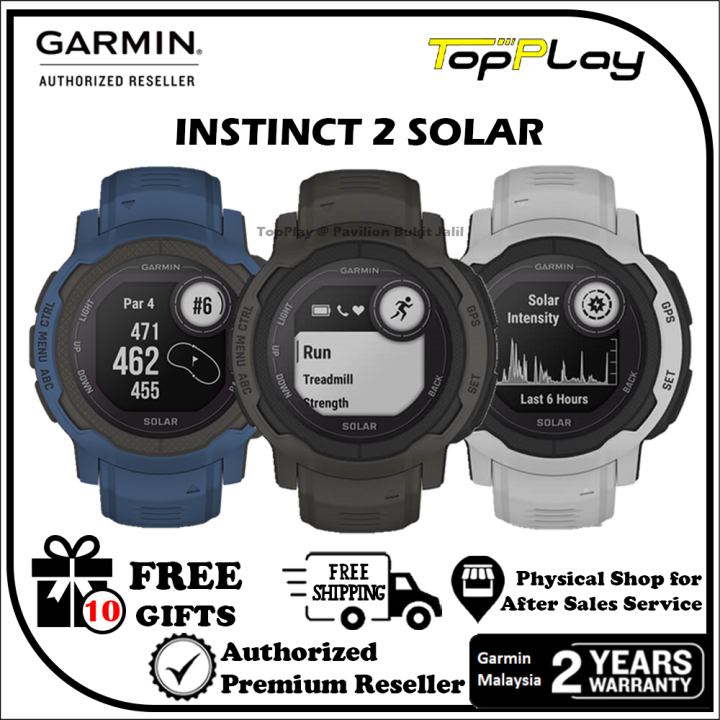 🇲🇾 Garmin Instinct 2 Solar - 45mm Military Outdoor Multisport GPS Golf ...