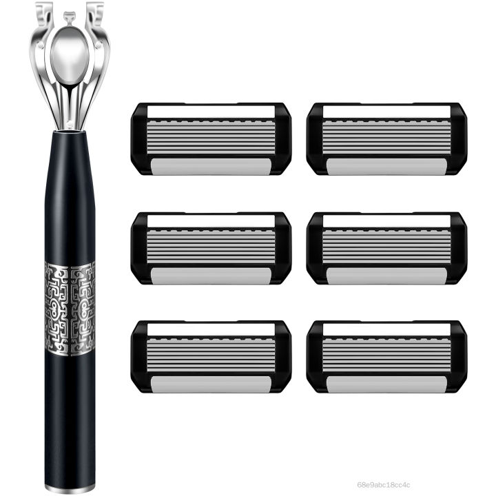 Long Handle Manual Shave Razors 8 Layer Razors Head Shave Razors Desgin ...