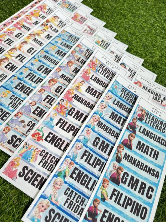 9pcs Subject Label Sticker Subject Name Sticker for Kids Notebook ...