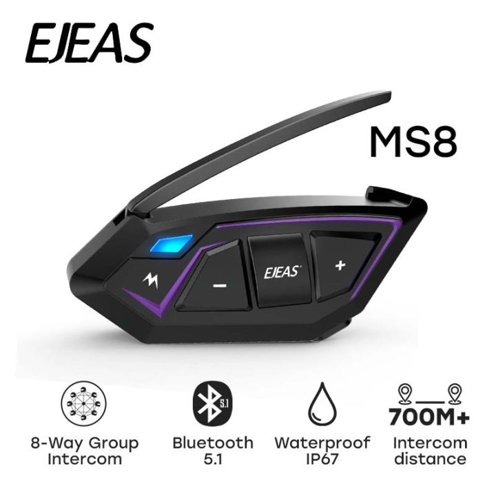 EJEAS MS8 Mesh Bluetooth Intercom Motorcycle Helmet | Lazada PH