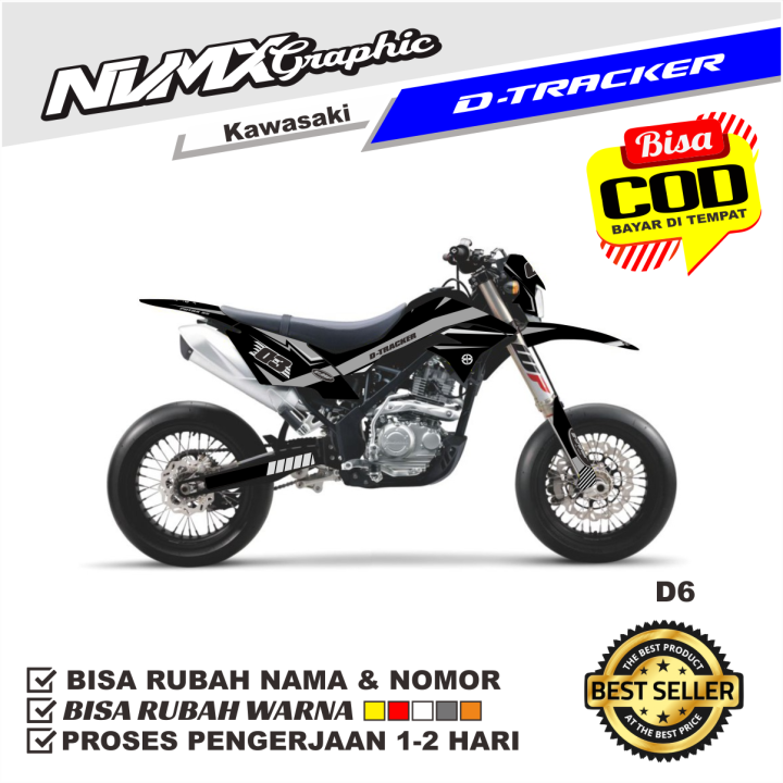 DECAL DTRACKER HITAM/DEKAL DTRACKER/STIKER BODY DTRACKER NEW | Lazada ...
