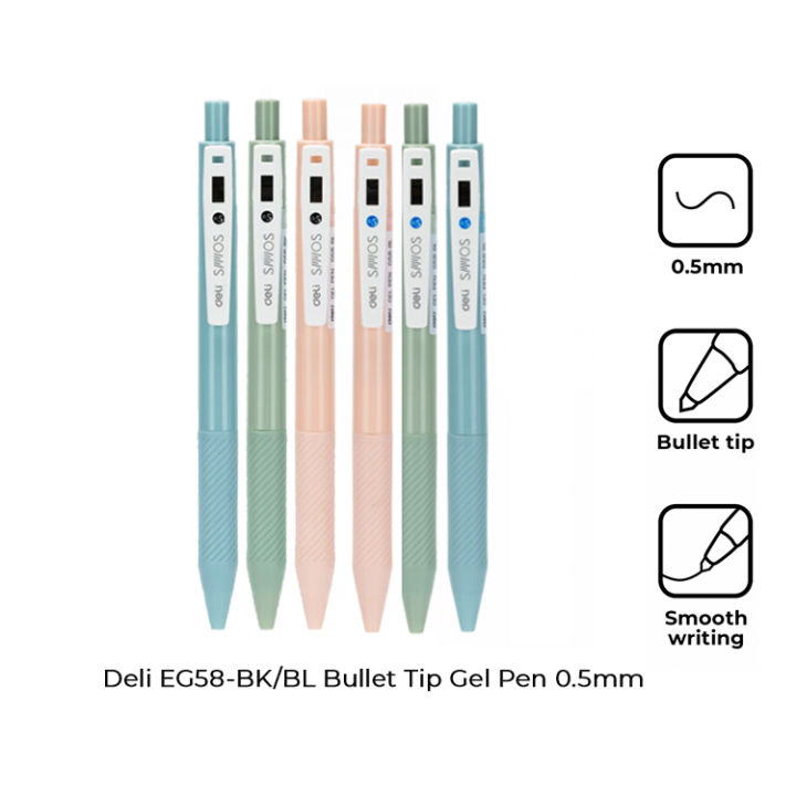 Deli 0.5mm Bullet Tip Gel Pen EG58 | Lazada PH