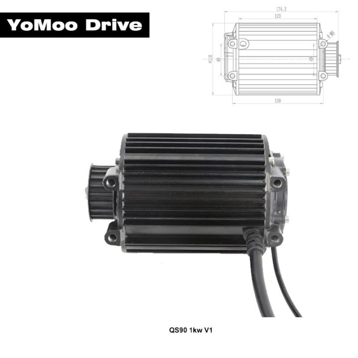 QS90 1000W V1 72V 55KPH Mid Drive Motor For Electric Motorcycle Scooter ...