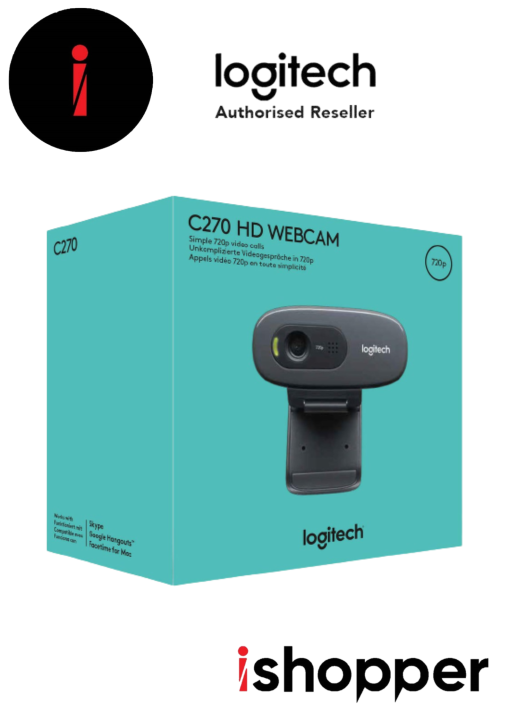 Logitech C270 HD Webcam HD 720p/30fps | Lazada