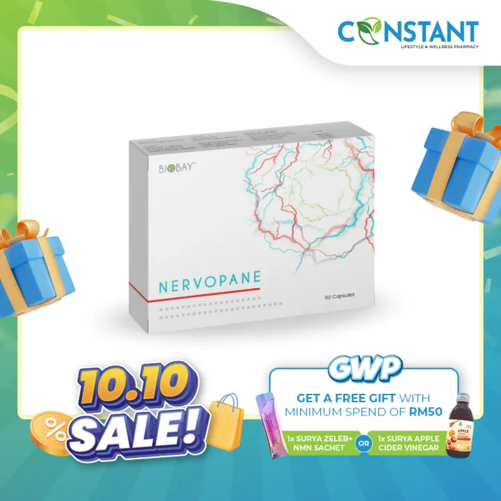 BIOBAY Nervopane 60's (Nerve Care | Diabetic Complication Support | Vitamin B12 Vitamin D3) | Lazada