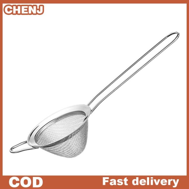 CHENJ Fine Mesh Stainless Steel Conical Strainer Cocktail Bar Strainer ...