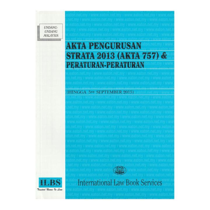 ILBS : Akta Pengurusan Strata 2013 (Akta 757) | Lazada