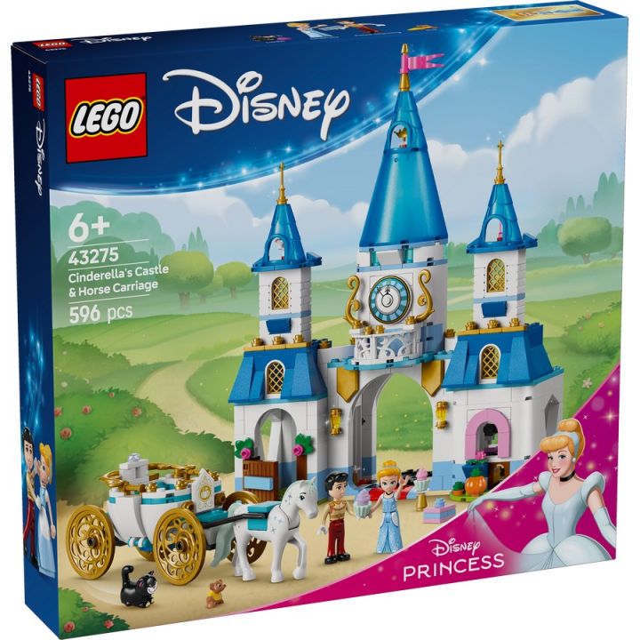 LEGO Disney Princess Cinderella's Castle & Horse Carriage 43275 (#55034 ...