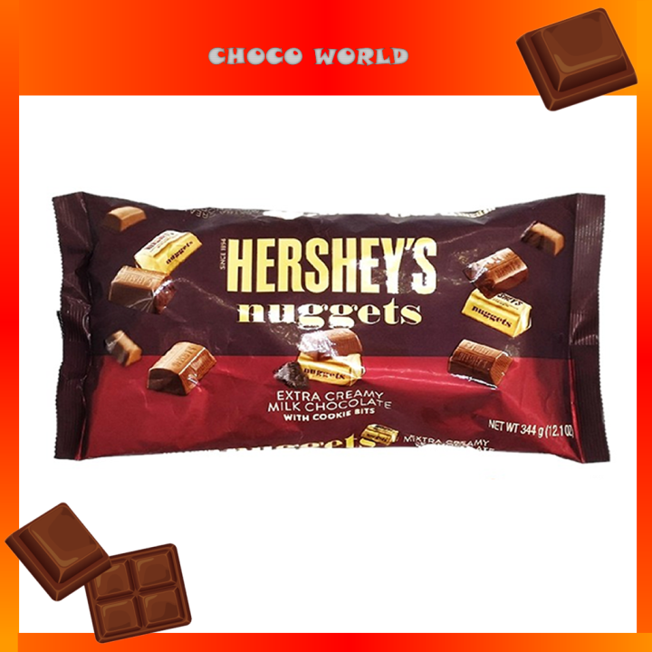 Hershey's Nuggets Extra Creamy Milk Chocolate with Cookie Bits 344g EXP ...