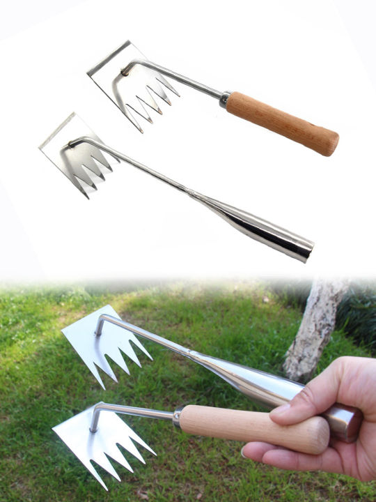 Garden Weeder 5 Teeth Plants Root Weeding Hand Pulling Tool Uprooting ...