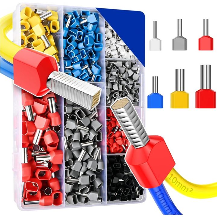 【Latest model】Multicoloured Insulated Twin Wire End Ferrules Set ...