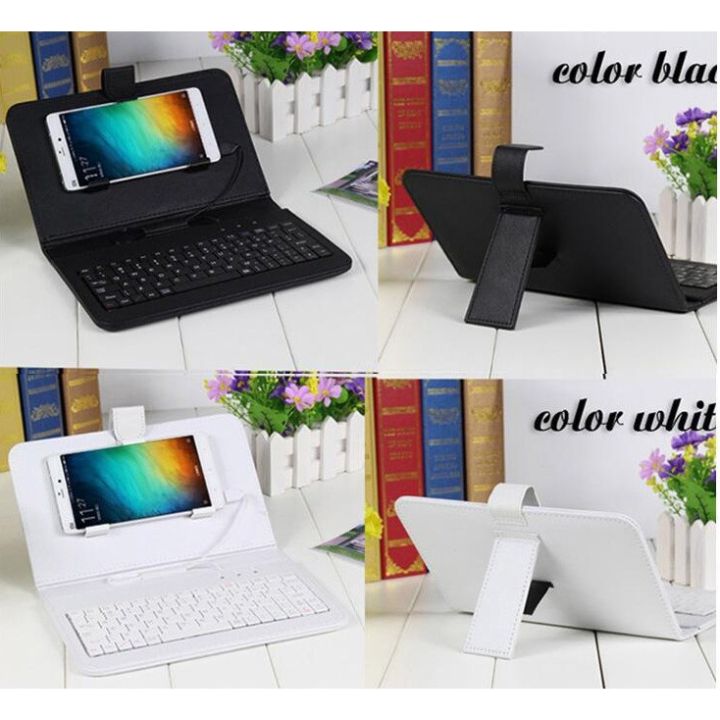 Universal Android phone Micro Usb OTG wired keyboard holster for 4.5 ...