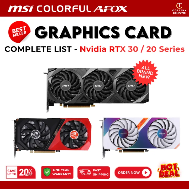 RTX 3050 3060 3070 2060 Graphics Card List | Nvidia GeForce Videocard ...