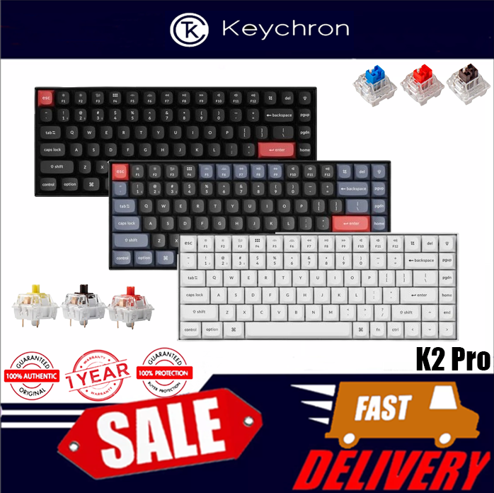 Keychron K2 Pro QMK/VIA Wireless Game Mechanical Keyboard | Lazada PH