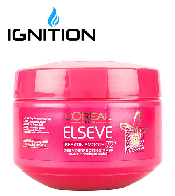 L'Oreal Paris Elseve Keratin Smooth 72H Deep Reinforcing Mask 200ml ...