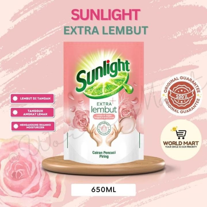 Sunlight Extra Lembut Sabun Cuci Piring 650ml | Lazada Indonesia
