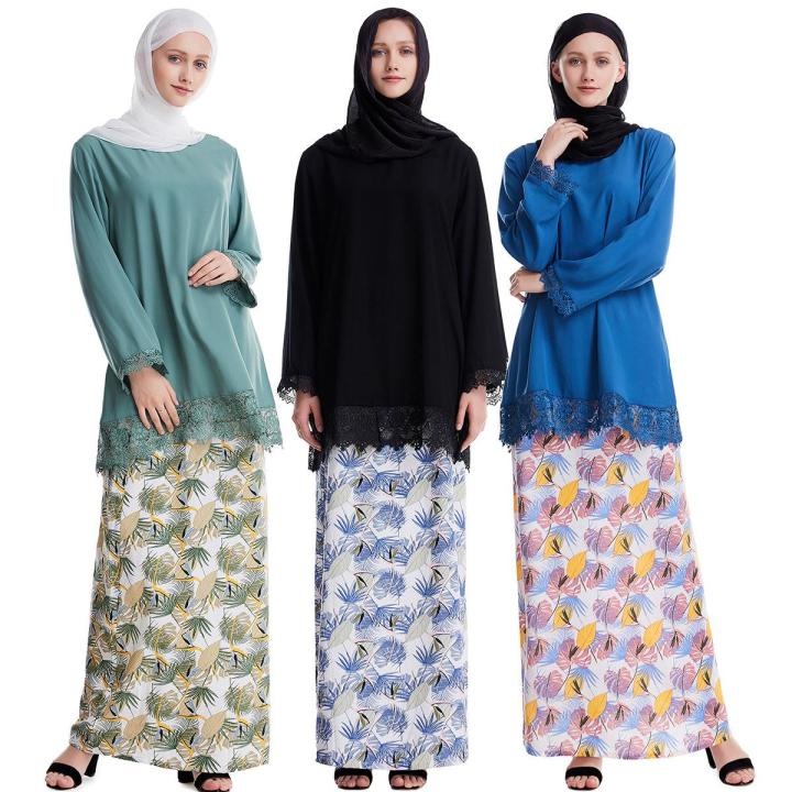 Baju Raya 2023 Fashion Blouse Muslimah Jubah Long Dress Baju Kurung ...