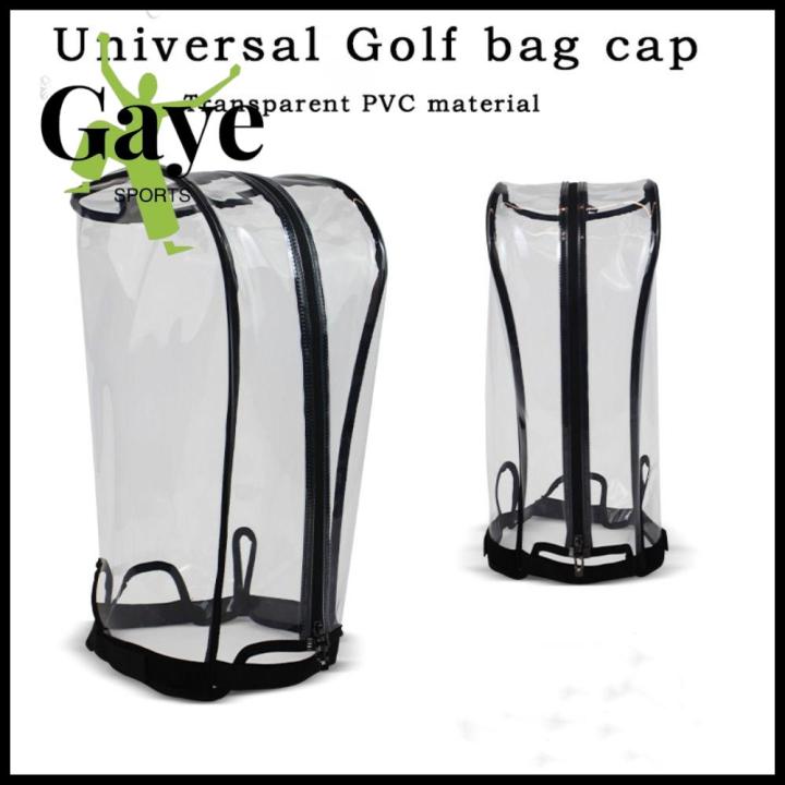 GS Transparent Multicolor Golf Bag Cap PVC Waterproof Golf Protect Hat ...
