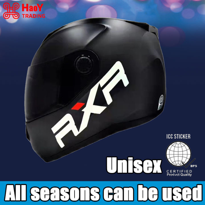 HaoY RXR With ICC K691-2 Full Face Helmet For Adult size large Nine ...