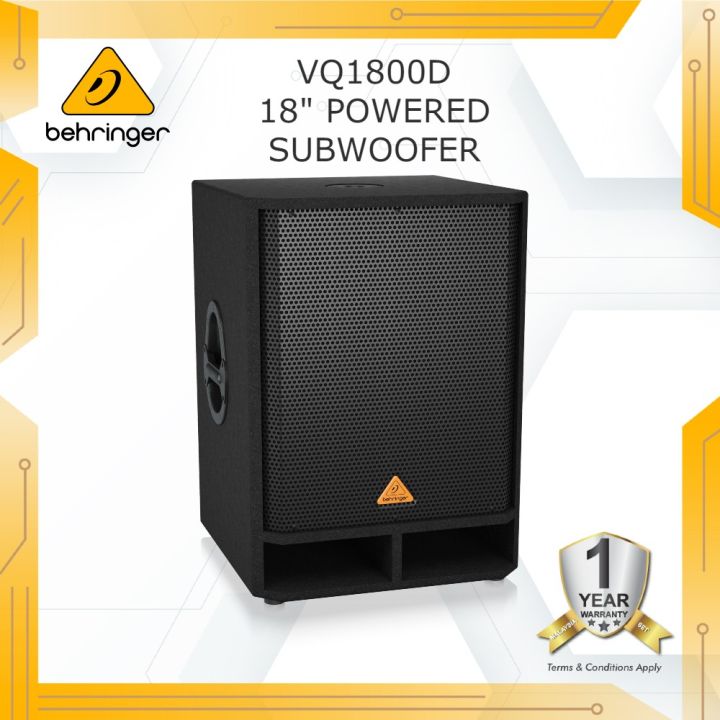 [100% AUTHENTIC] BEHRINGER VQ1800D Professional Active 500-Watt 18" PA ...