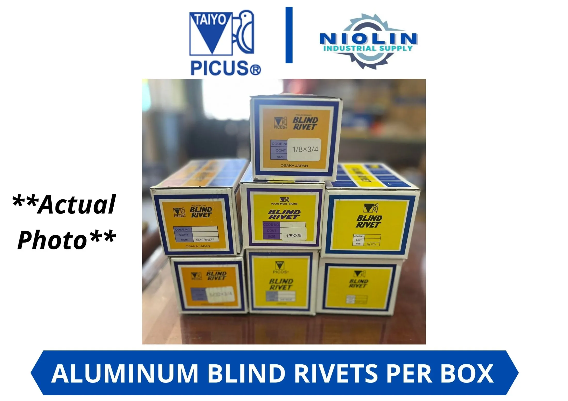 Aluminum Blind Rivet 1/8 x 3/4" ( 500 pcs per Box ) | Lazada PH