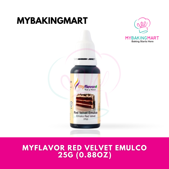 Mybakingmart | Myflavor Red Velvet Emulco 0.88oz Halal - For Baking ...